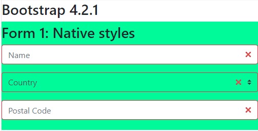 Inconsistent background color when custom select is invalid · Issue #28114 · twbs/bootstrap · GitHub
