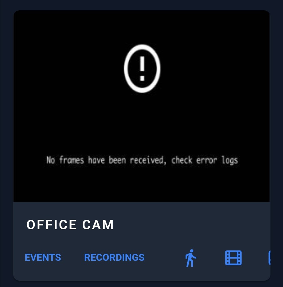 Show error message instead of last frame for offline cameras · Issue ...