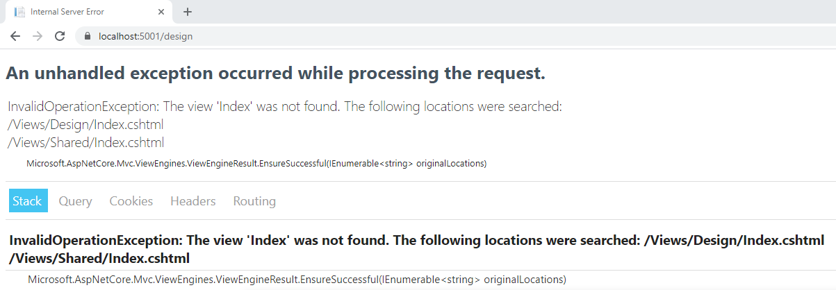 View can not found when using ConfigureApplicationPartManager(apm ...