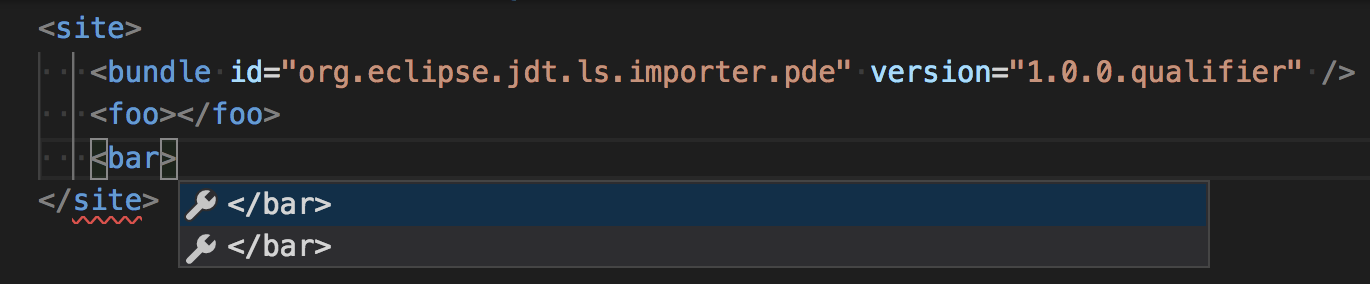 Duplicate completion proposals · Issue #88 · eclipse-lemminx/lemminx · GitHub