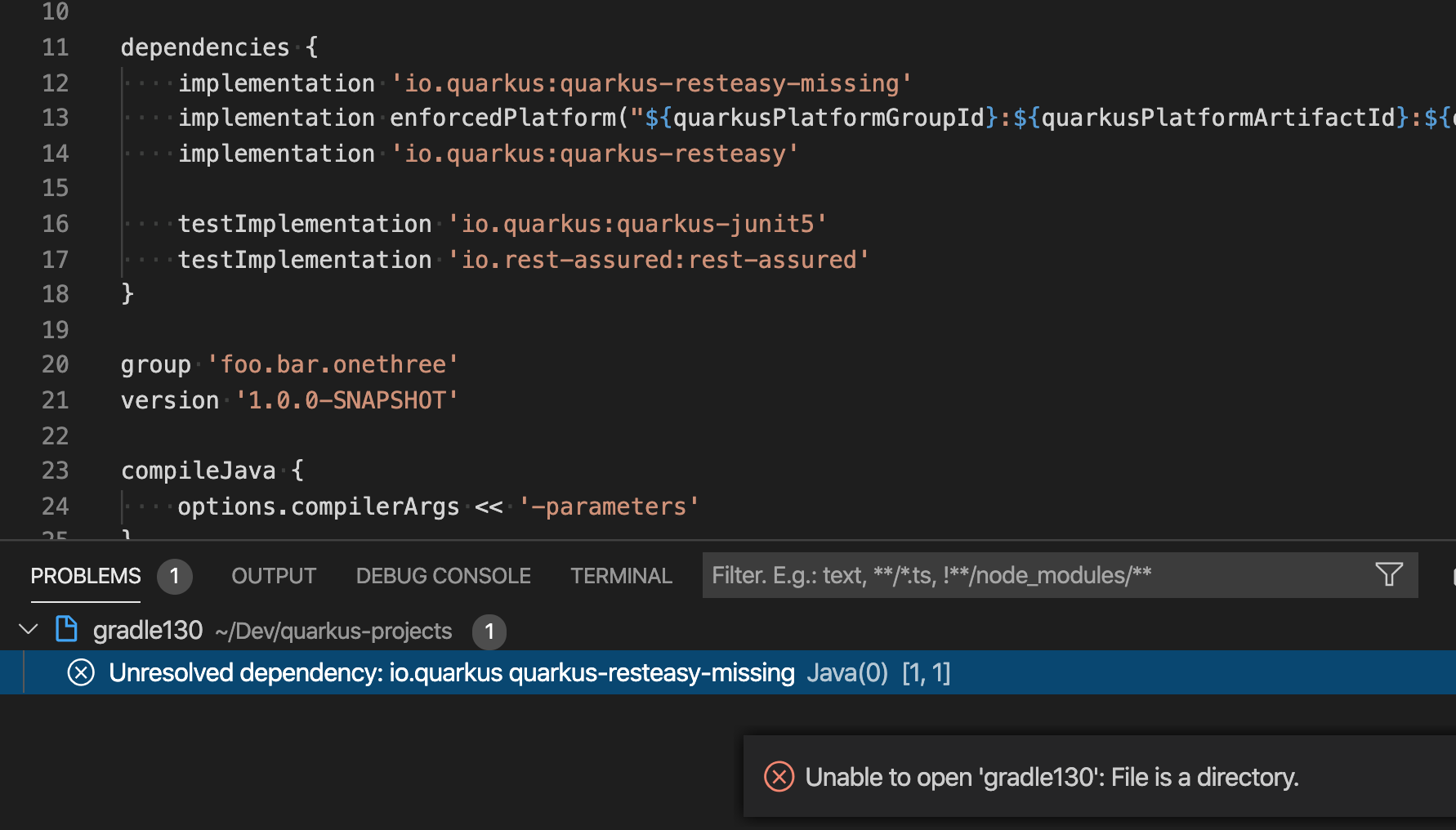 Attach Unresolved Dependency Marker To Build File Instead Of Project · Issue 999 · Eclipse