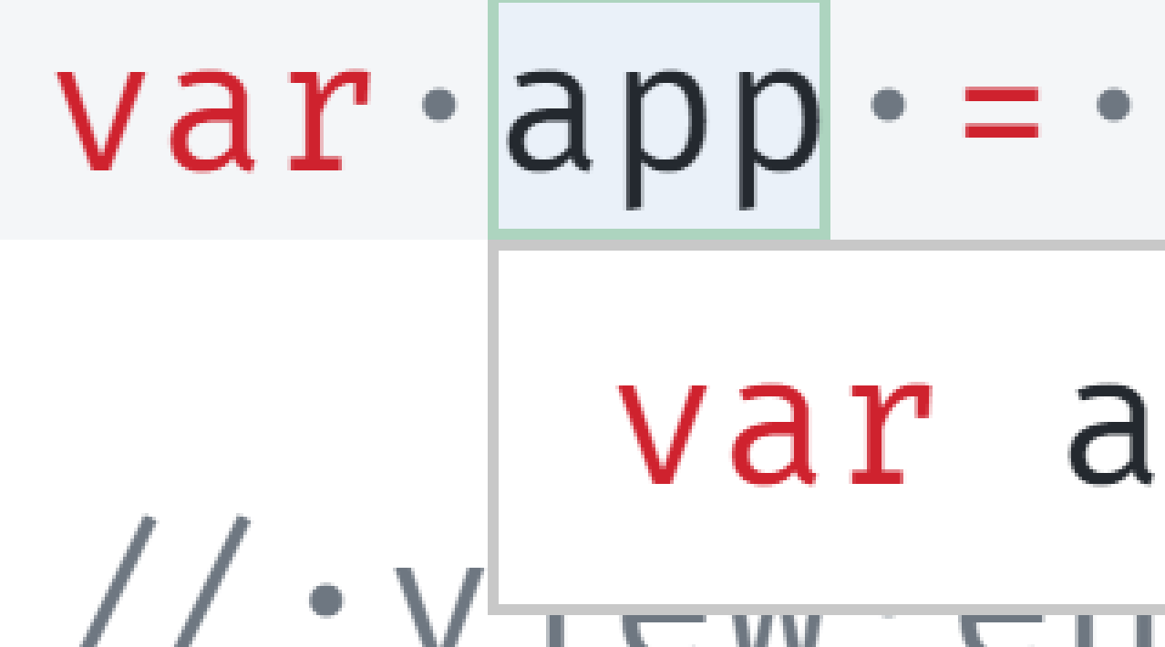 Editor hover tips (when positioned above the line) overlap the line by a few pixels · Issue ...