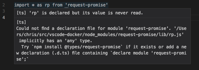 could not find a declaration file for request-promise · Issue #50480 ...