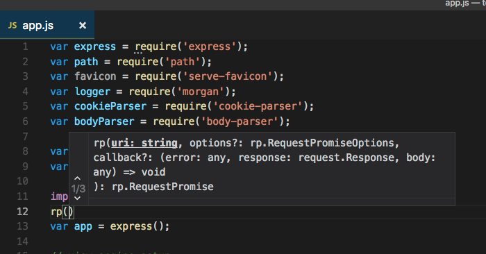 could not find a declaration file for request-promise · Issue #50480 ...