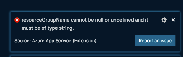 Taking defaults for Create New Web App results in error · Issue #776 · microsoft/vscode ...