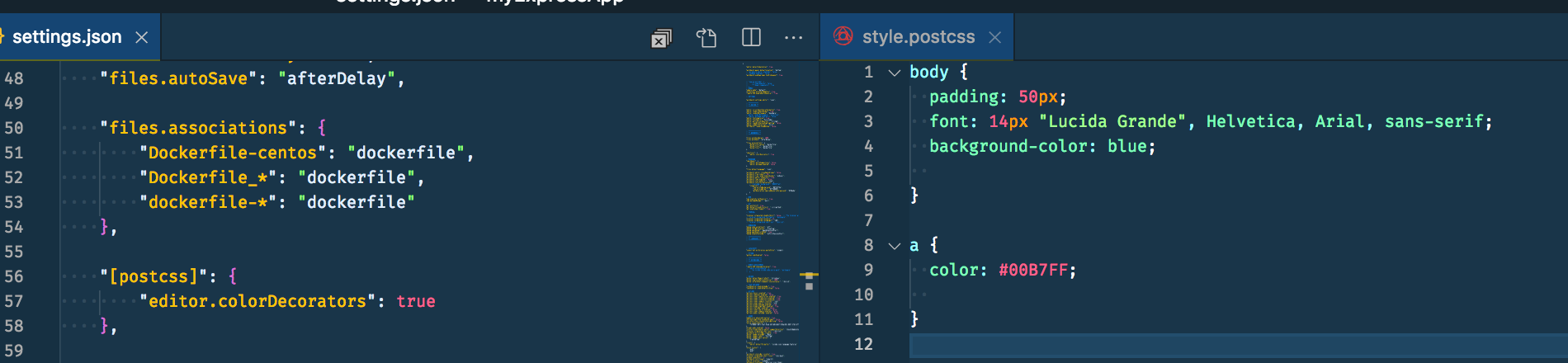 cannot scope colorDecorators setting to PostCSS (at least) · Issue ...
