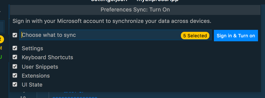 Multiple prompts to "Turn on" syncing · Issue #94078 · microsoft/vscode · GitHub