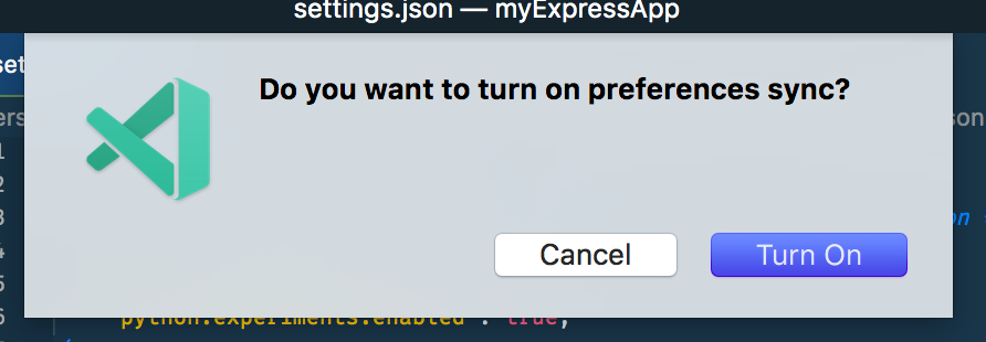 Multiple prompts to "Turn on" syncing · Issue #94078 · microsoft/vscode · GitHub