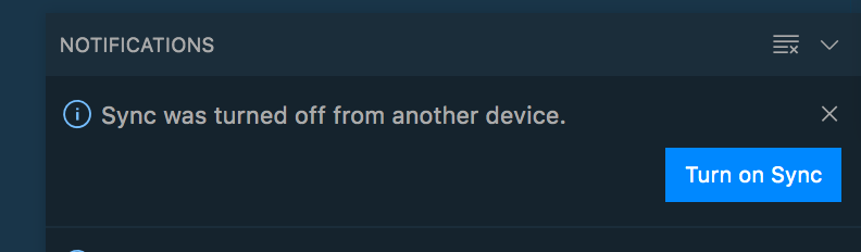 Sync was turned off from another device prompt (when it wasn't) · Issue ...