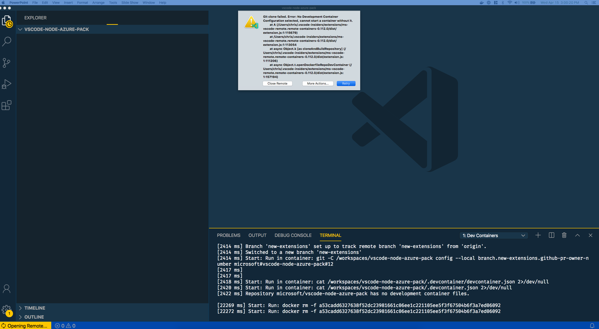 Cannot review PR in Dev Container · Issue #2771 · microsoft/vscode ...