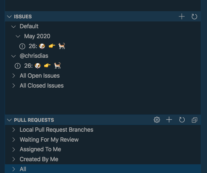 Make Prs And Issues Explorers Have Same Commands · Issue 1744 · Microsoftvscode Pull Request