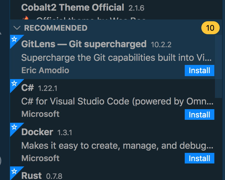 Recommend Docker extension for Python, Node.js, and .NET Core ...