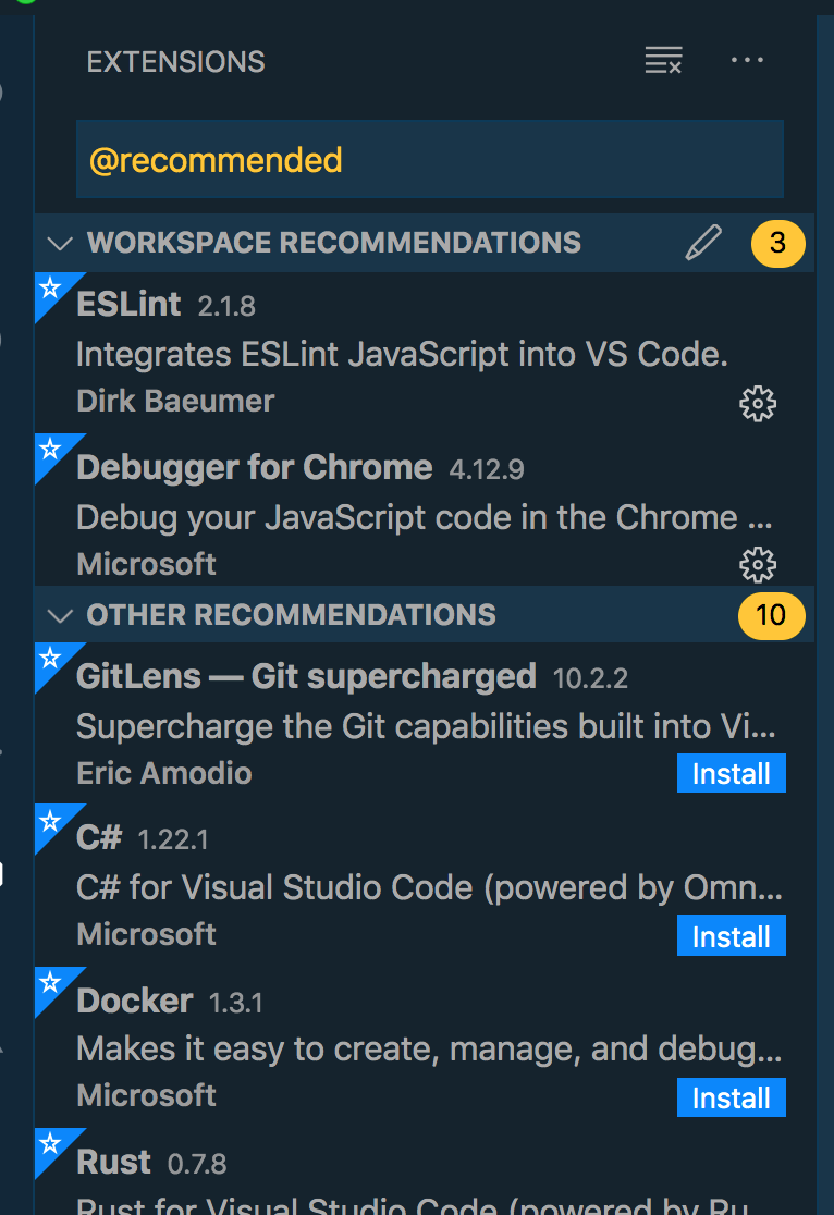 Recommend Docker extension for Python, Node.js, and .NET Core ...