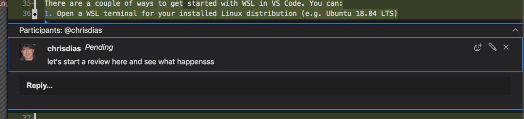 User can only have one pending review per pull request · Issue #1317 · microsoft/vscode-pull ...