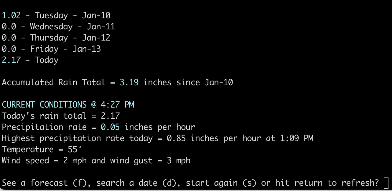 GitHub - allenweiss/wundergroundPWS_info: Uses the apis to get ...