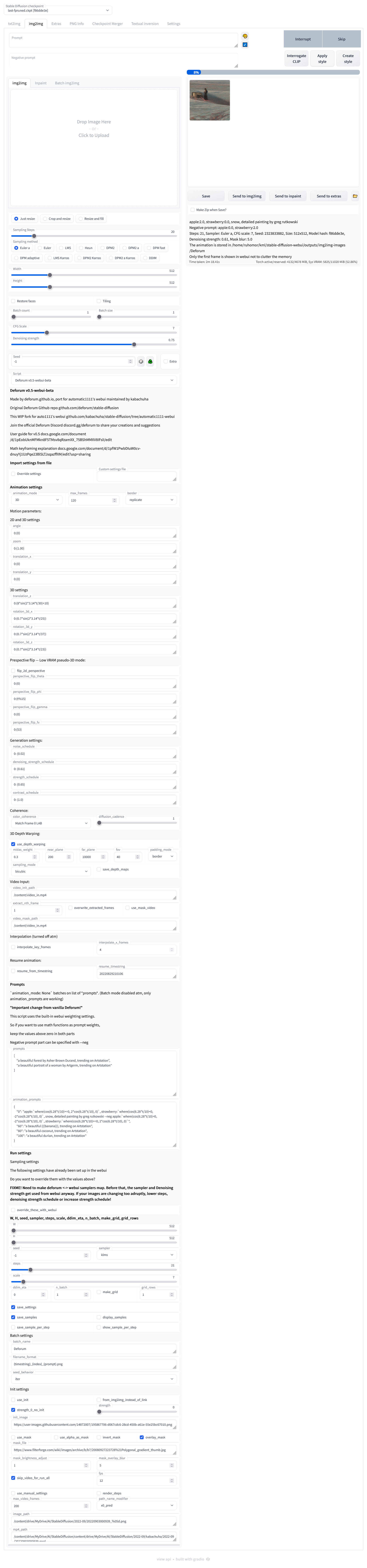 GitHub - ilyoungkim/deforum-for-automatic1111-webui: Deforum extention script for automatic1111 ...