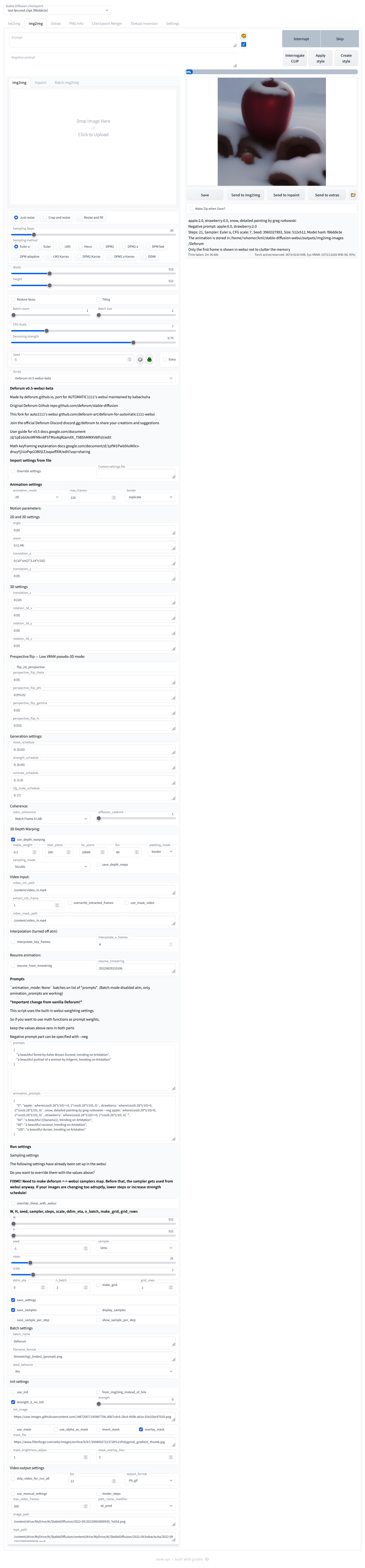 GitHub - Mikerhinos/deforum-for-automatic1111-webui: Deforum extention script for AUTOMATIC1111 ...