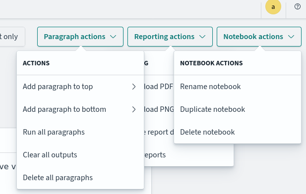 [BUG] Drop-down action menu not hidden when clicking on the button ...