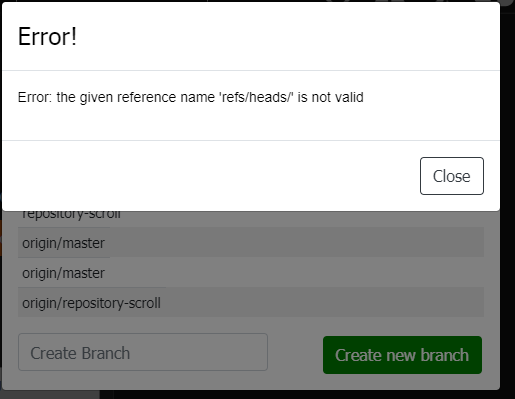 Disable "Create new branch" button when no branch name entered · Issue #248 · kblincoe/VisualGit ...
