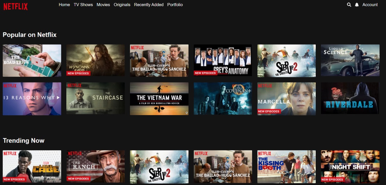 GitHub - sumanth6303/Netflix-Clone