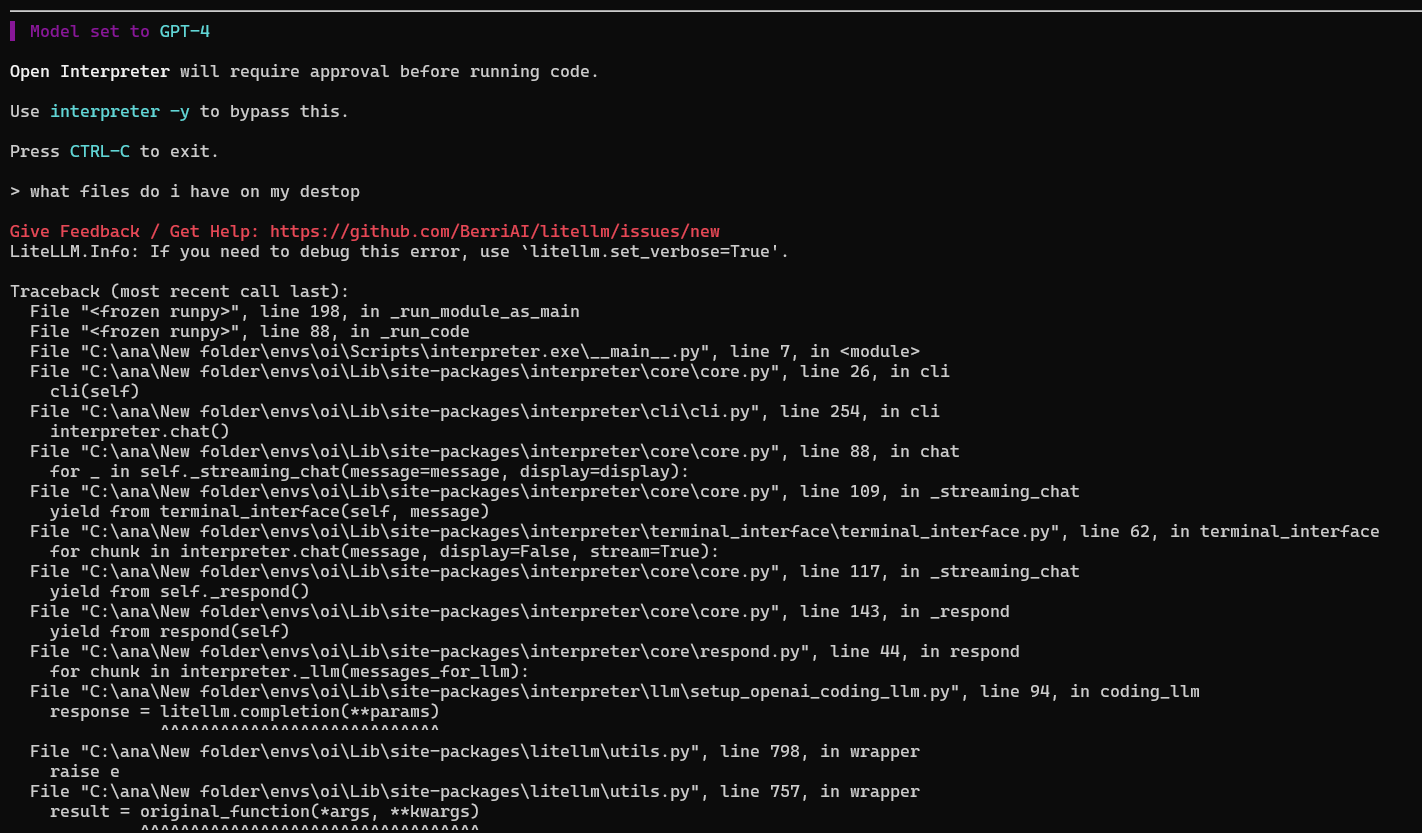 face an issue in installing open interpreter in windows · Issue #681 ...