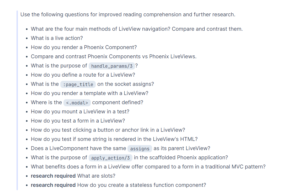 Reduce the Number of Review Questions and convert the into "Learning Outcomes" in PioChat ...