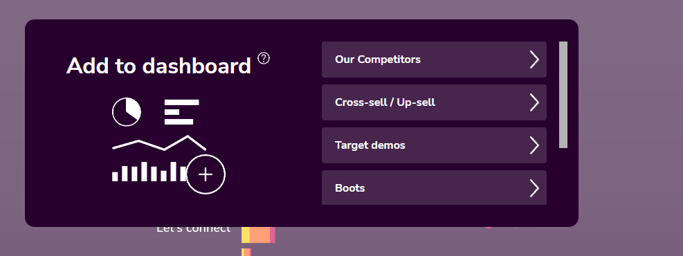 Create designs for clicking to add and remove insights from dashboard ... Create designs for clicking to add and remove insights from dashboard ...