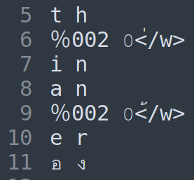 A strange segmentation occurs with a Thai example. · Issue #313 · OpenNMT/Tokenizer · GitHub