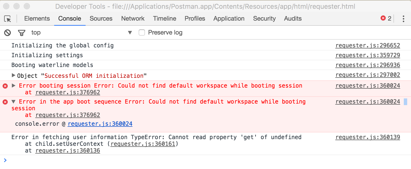Application crash on the opening since last software update · Issue ...
