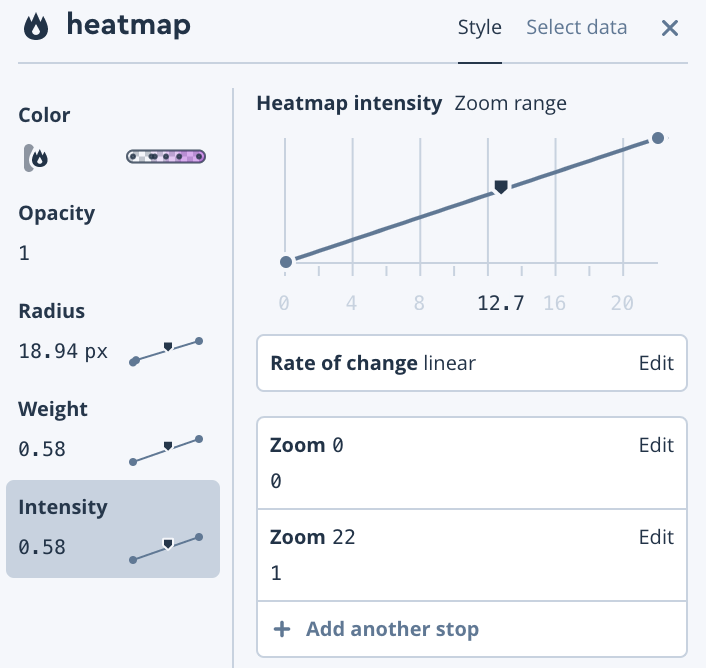 Heatmap - How to scale weight, threshold and radius from zoom? · Issue ...