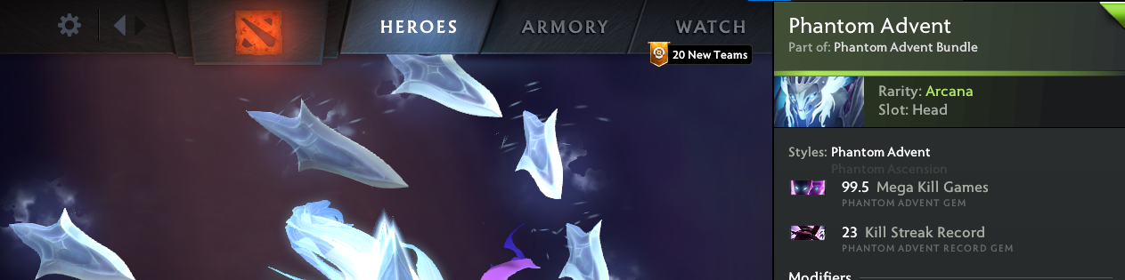 Spectre arcana bug · Issue #13016 · ValveSoftware/Dota2-Gameplay · GitHub