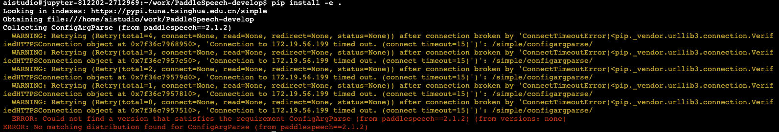 ERROR: Could not find a version that satisfies the requirement ConfigArgParse · Issue #994 ...