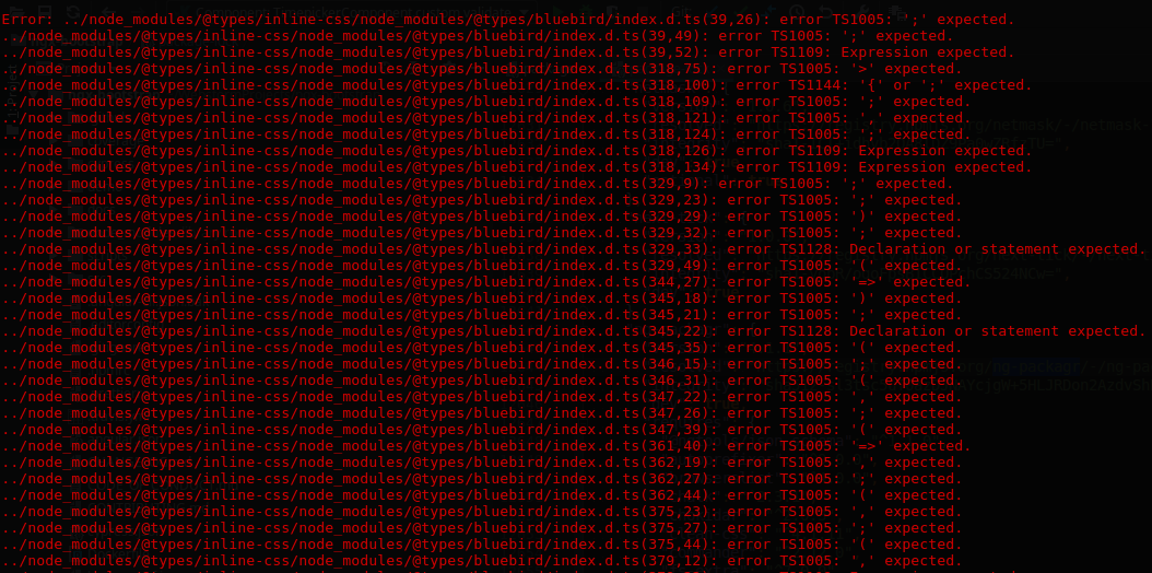 Build error · Issue #1068 · ng-packagr/ng-packagr · GitHub