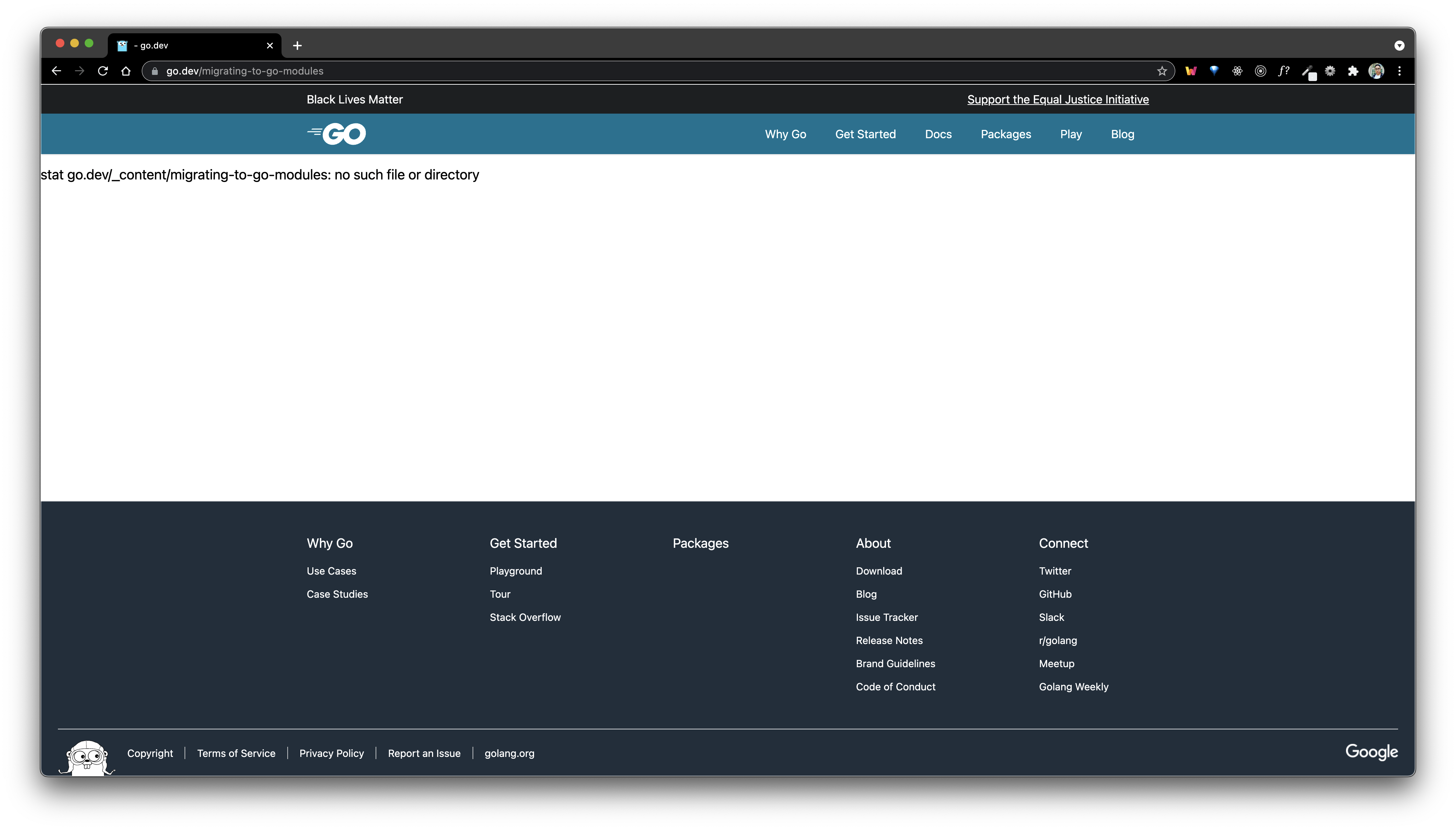 X website Broken Links In Blog Issue 47861 Golang go GitHub