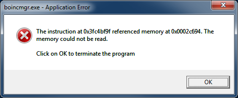 [Manager] Memory access error on closedown · Issue #4793 · BOINC/boinc ...