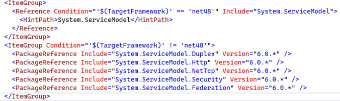 wcf library components 6.0.0 exception: 'Could not load file or ... wcf library components 6.0.0 exception: 'Could not load file or ...