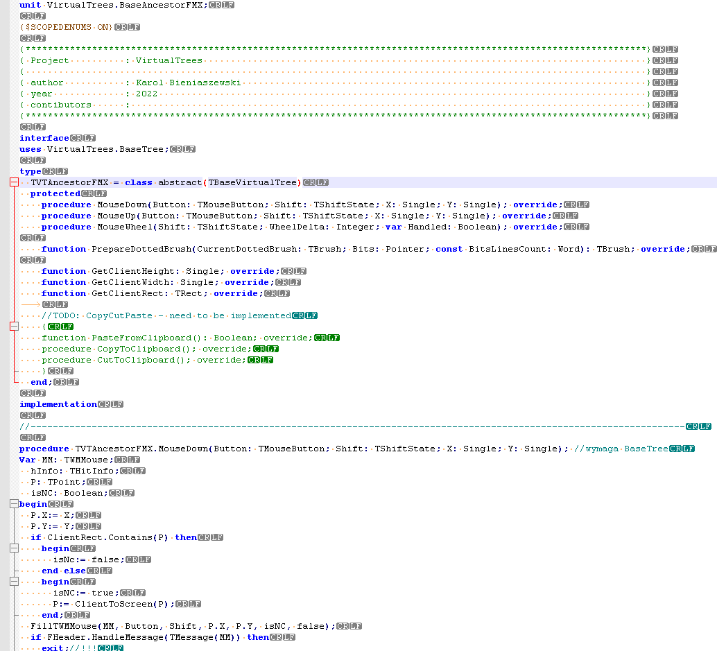 Consistent line-endings in the repo · Issue #1151 · JAM-Software/Virtual-TreeView · GitHub
