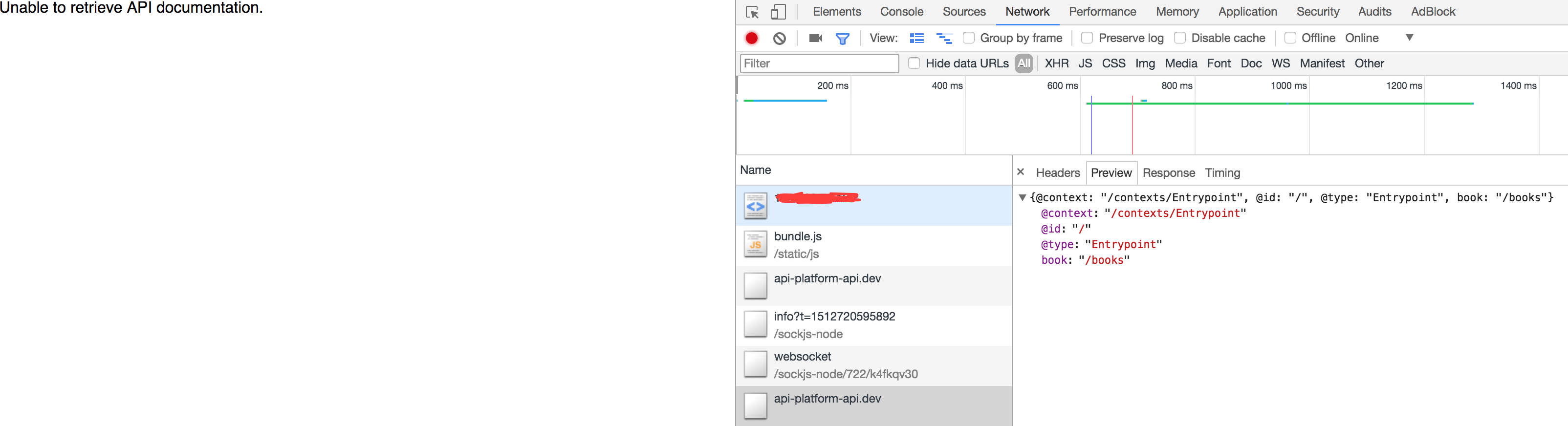 Unable to retrieve API documentation. · Issue #73 · api-platform/admin · GitHub