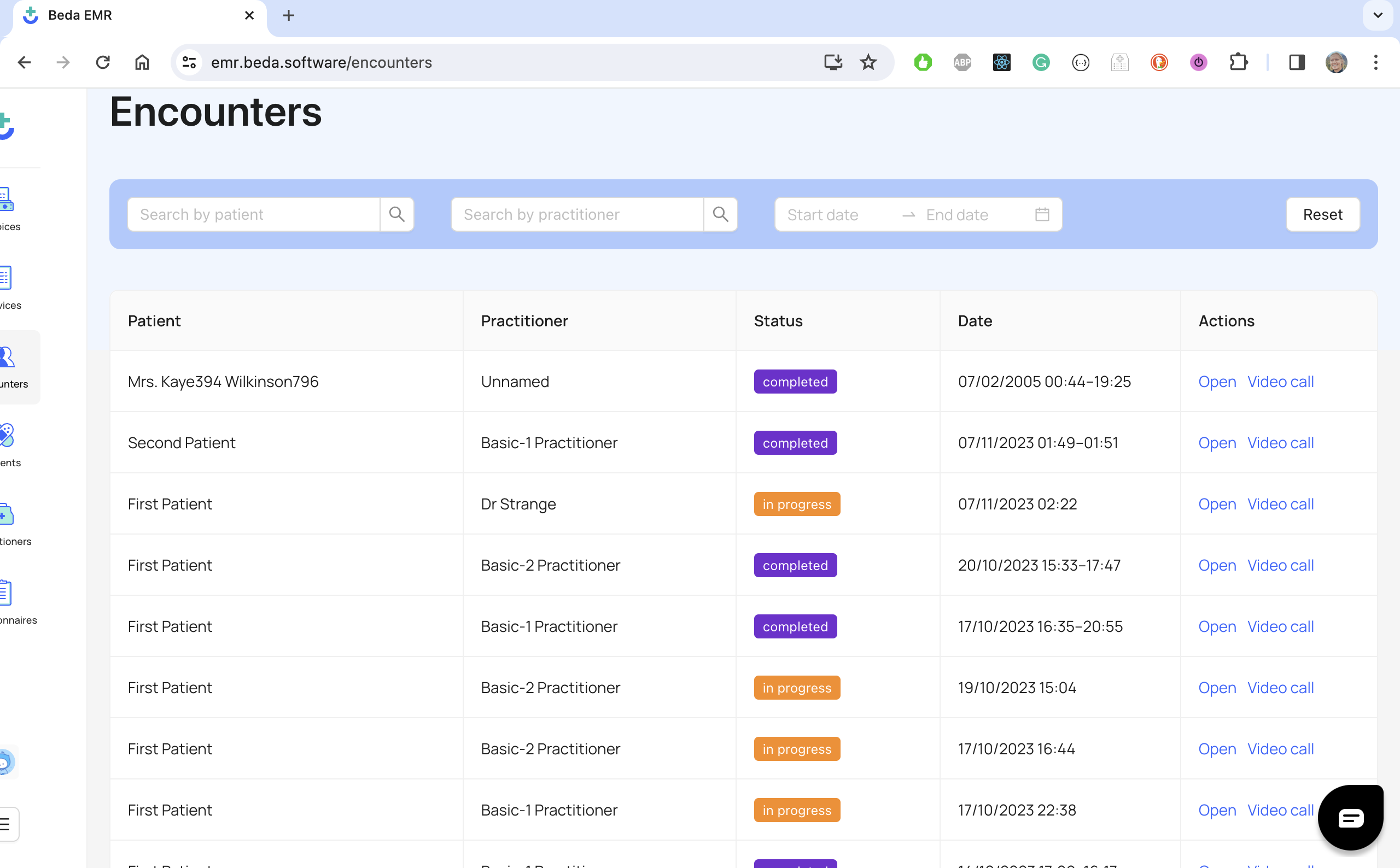 Sidebar Meny Is Scrolable · Issue 208 · Beda Software Fhir Emr · Github