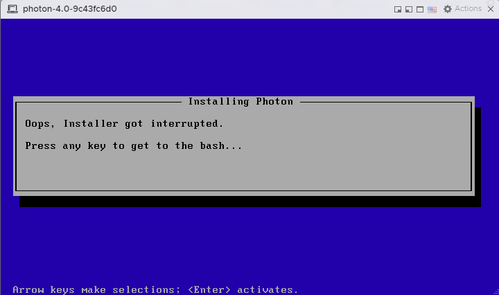 issues in slipstreamed photon-4.0-5347f73fc.iso · Issue #1390 · vmware/photon · GitHub