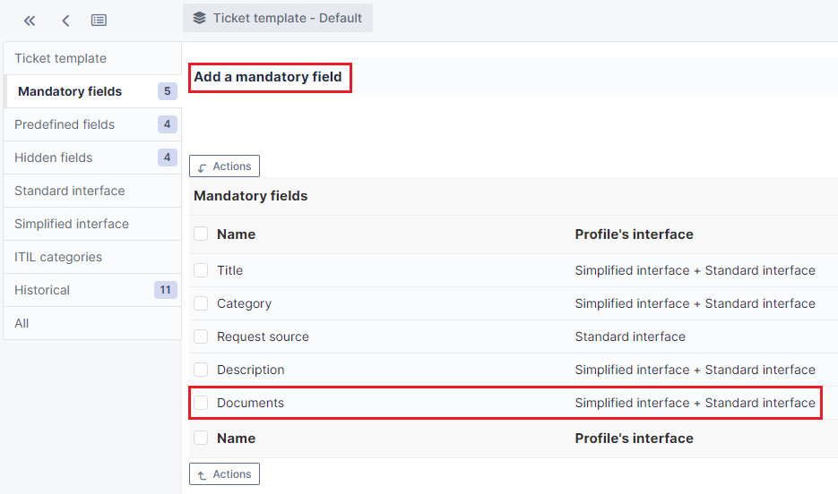 Problem with "Document" as mandatory field on template · Issue #14161 · glpi-project/glpi · GitHub