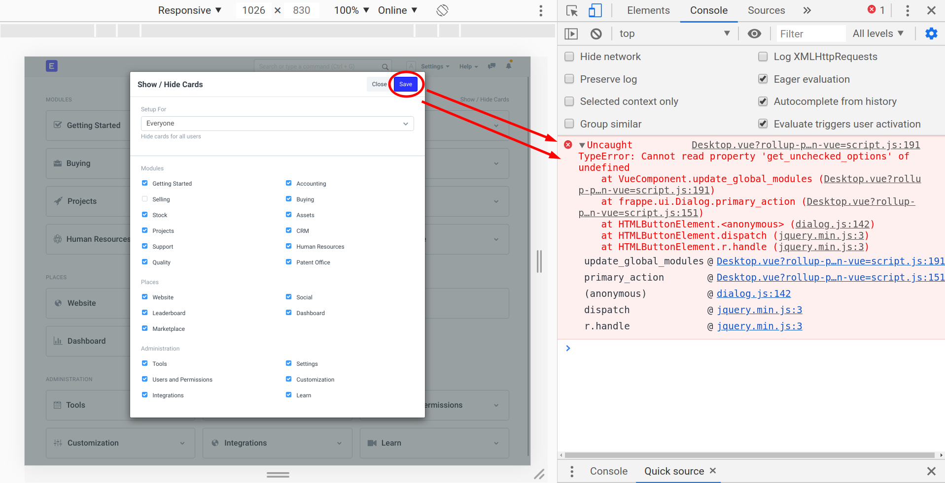 bug: hide cards for everyone not working · Issue #9035 · frappe/frappe · GitHub