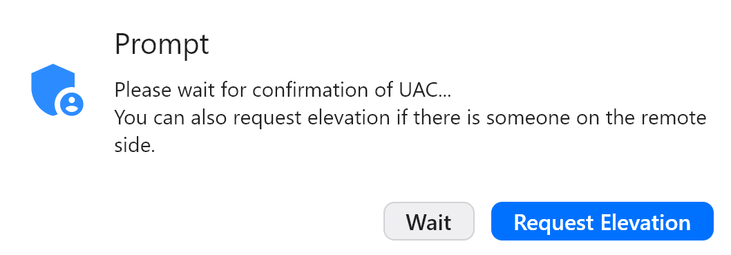 Add way to remotely enter admin password (UAC Elevation for portable ...