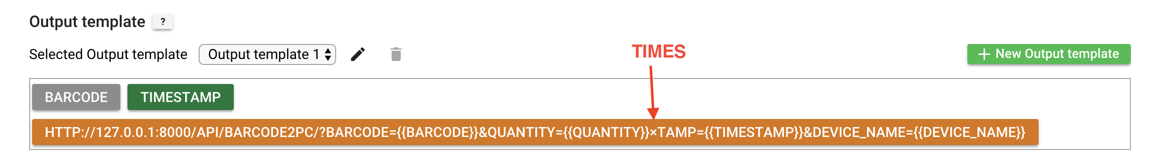 In HTTP component, word "times" is interpreted as cross icon · Issue #246 · fttx/barcode-to-pc ...