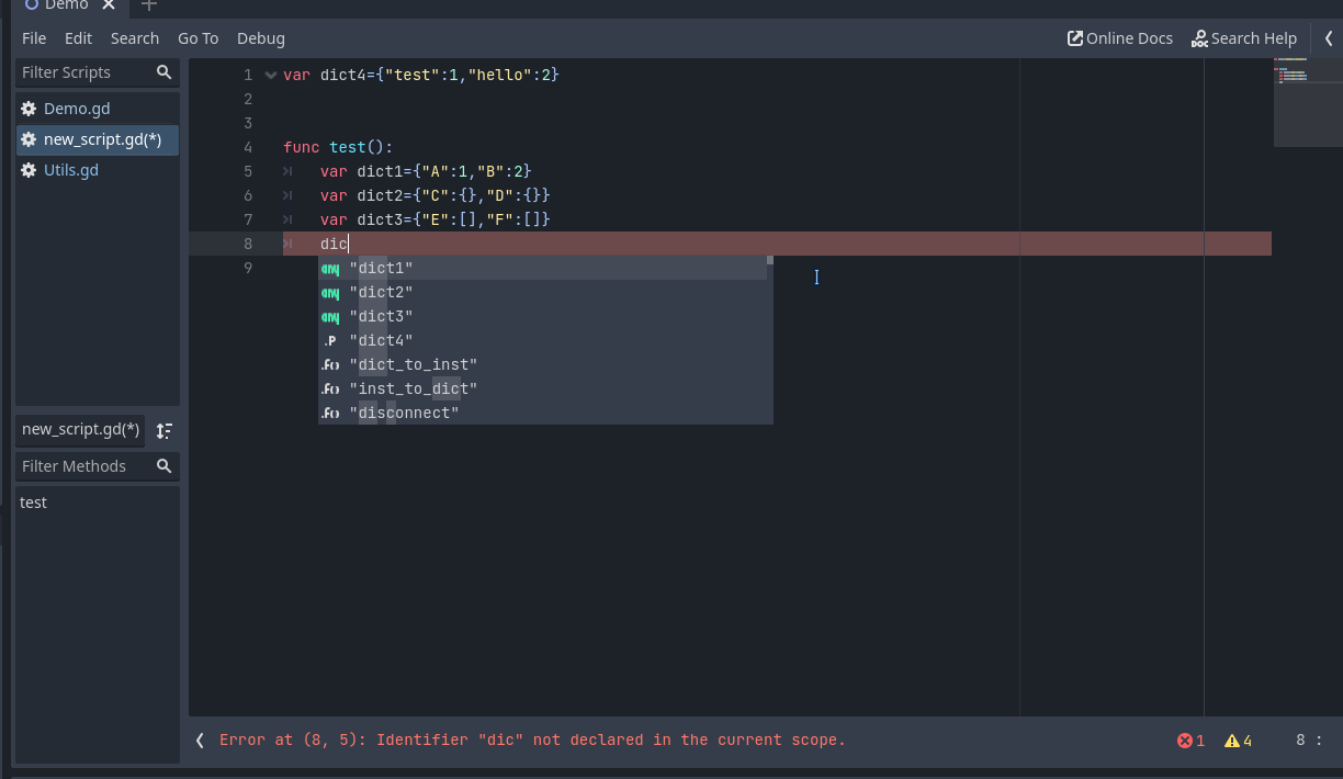 Code Completion · Issue 77726 · Godotengine Godot · Github