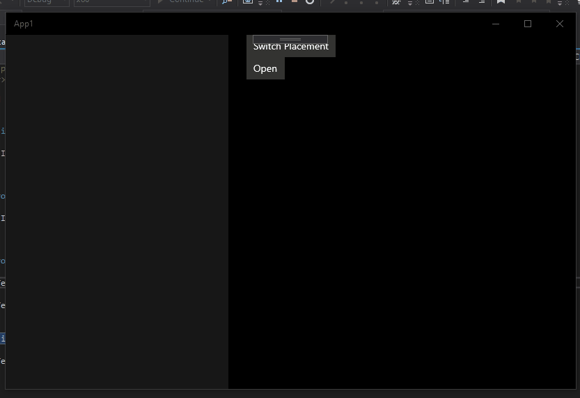 WinUI SplitView Right Placement CompactInline DisplayMode behaves differs to UWP SplitView ...