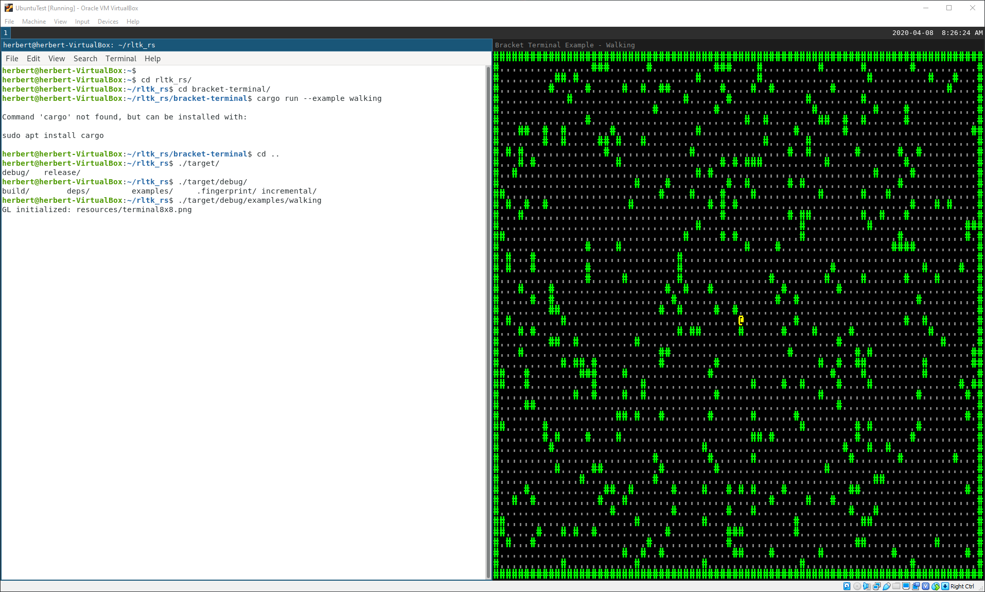 Black screen with tutorial on sway · Issue #112 · amethyst/bracket-lib · GitHub