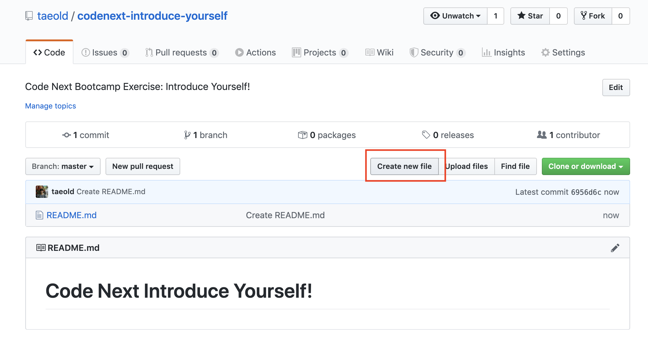 GitHub - taeold/codenext-introduce-yourself: Code Next Bootcamp Exercise: Introduce Yourself!