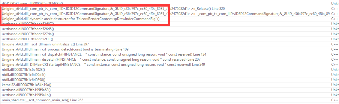 crash after closing the application · Issue #119 · NVIDIAGameWorks/Falcor · GitHub