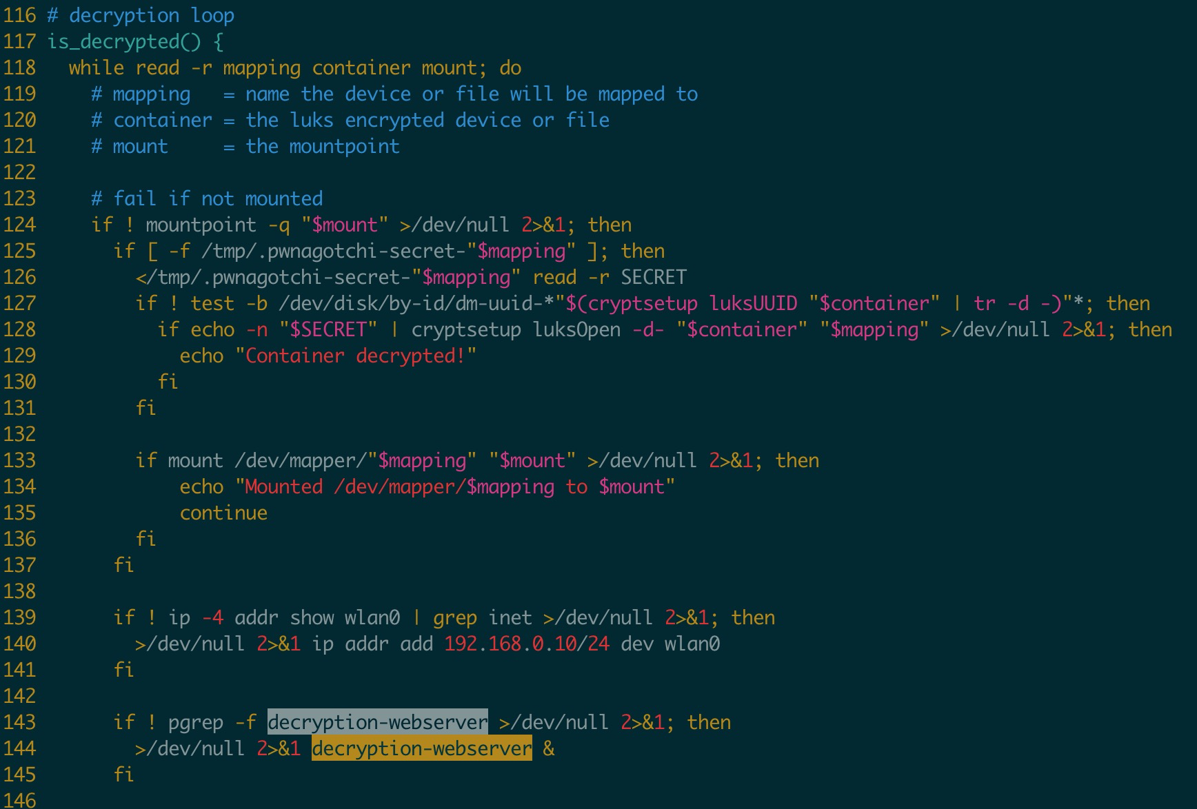 [BUG] "decryption-webserver" not executable · Issue #1076 · evilsocket/pwnagotchi · GitHub